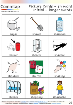 Use sh Instead of s - Word Initial Speech Sound Pack | Commtap